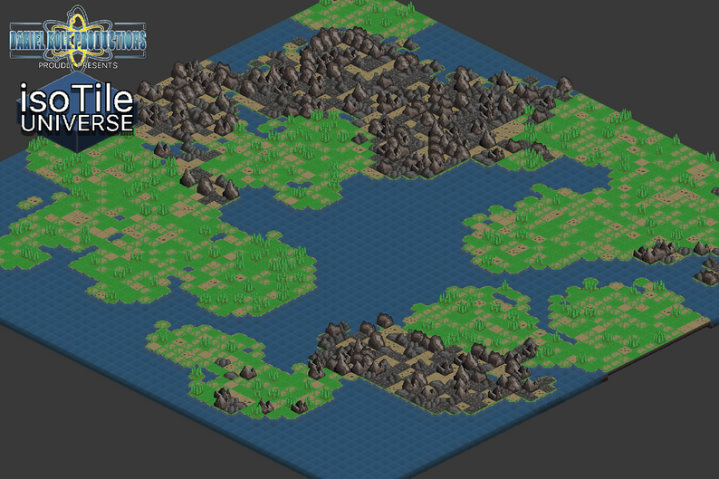 Isotile Universe - 100+ Isometric Tiles by Daniel Kole Productions