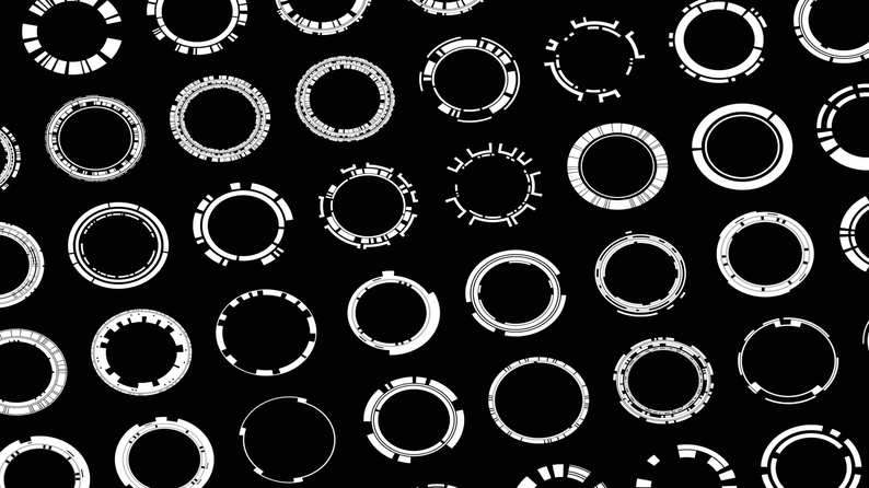 Sci-Fi UI: Circle Elements Asset Pack by ahintoflime