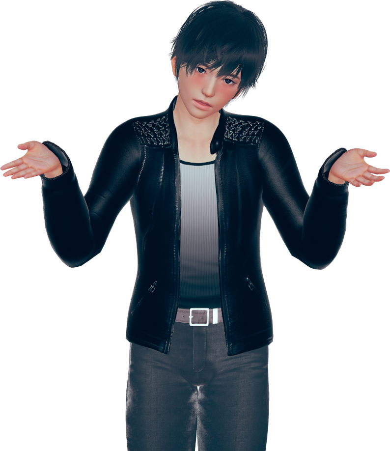 Ron Visual Novel Character Sprite with photoshop files by Quark_Yifu