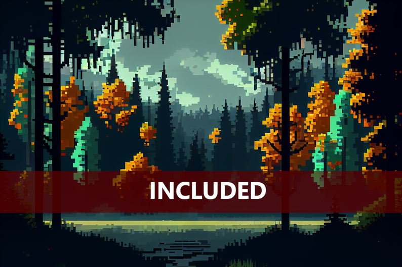 Forest - Pixel Art Style Backgrounds by Jamon