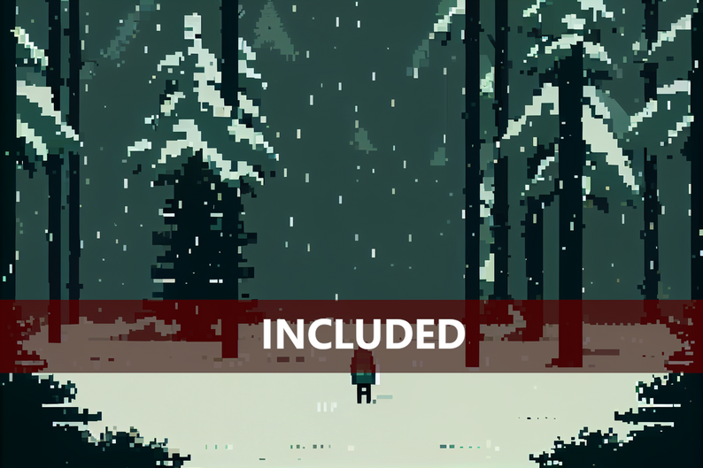 Forest - Pixel Art Style Backgrounds by Jamon