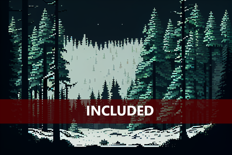 Forest - Pixel Art Style Backgrounds by Jamon