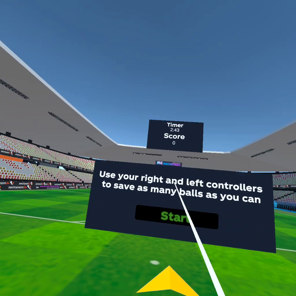 Super Goalie - Metaverse Ceeators Hackhathon by Caleb-Mantey for MC VR Hackathon - itch.io