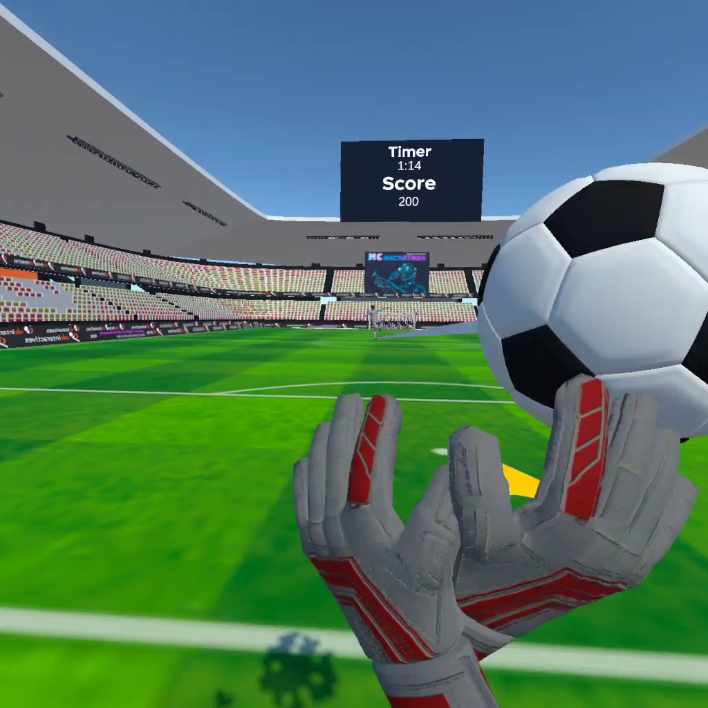 Super Goalie - Metaverse Ceeators Hackhathon by Caleb-Mantey for MC VR Hackathon - itch.io