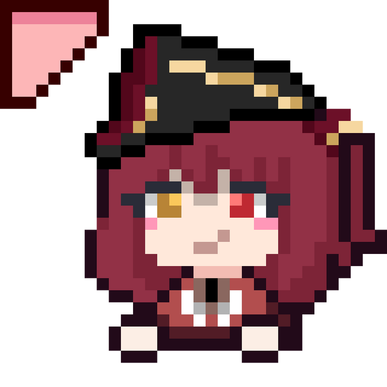 Houshou Marine Mouse Cursor by Waradu