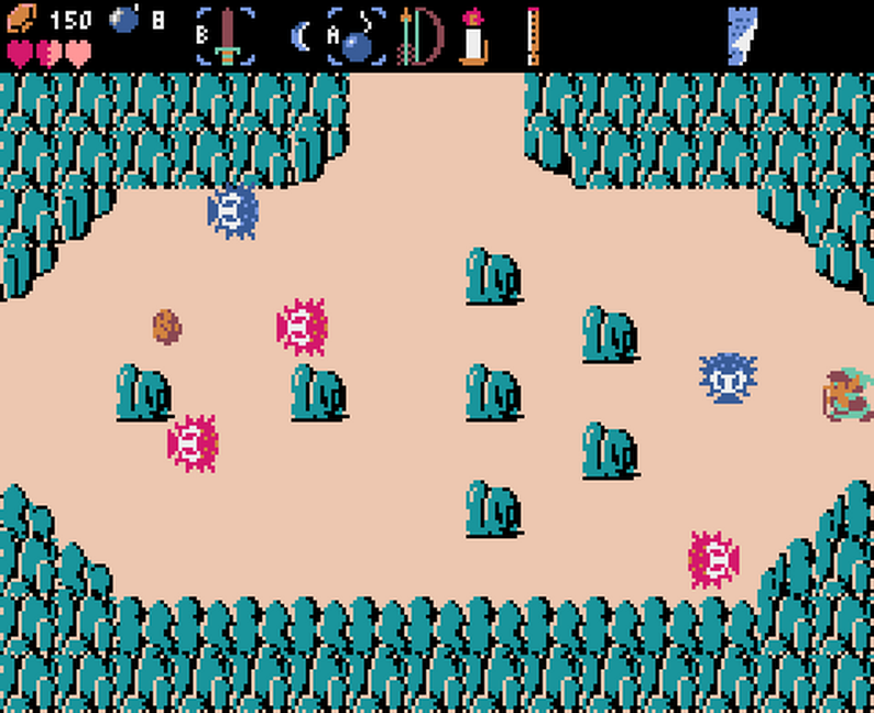 Mini Zelda on Pyxel ミニ ゼルダ by 99歳無職 / Aged 99 Out of Work