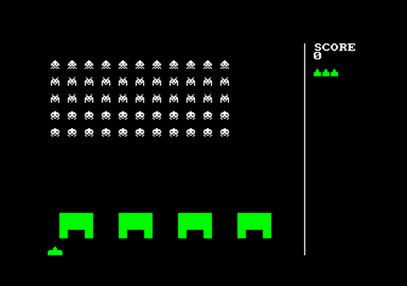 Space Invaders (Amstrad CPC) by Copper France by BASIC 10Liner