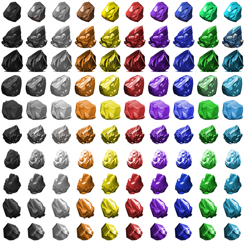 Ore & Ingot Icons - Asset Pack by Storm