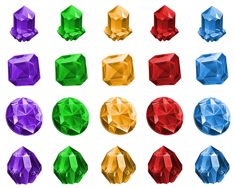 Gemstone Icons - Asset Pack Free by Storm
