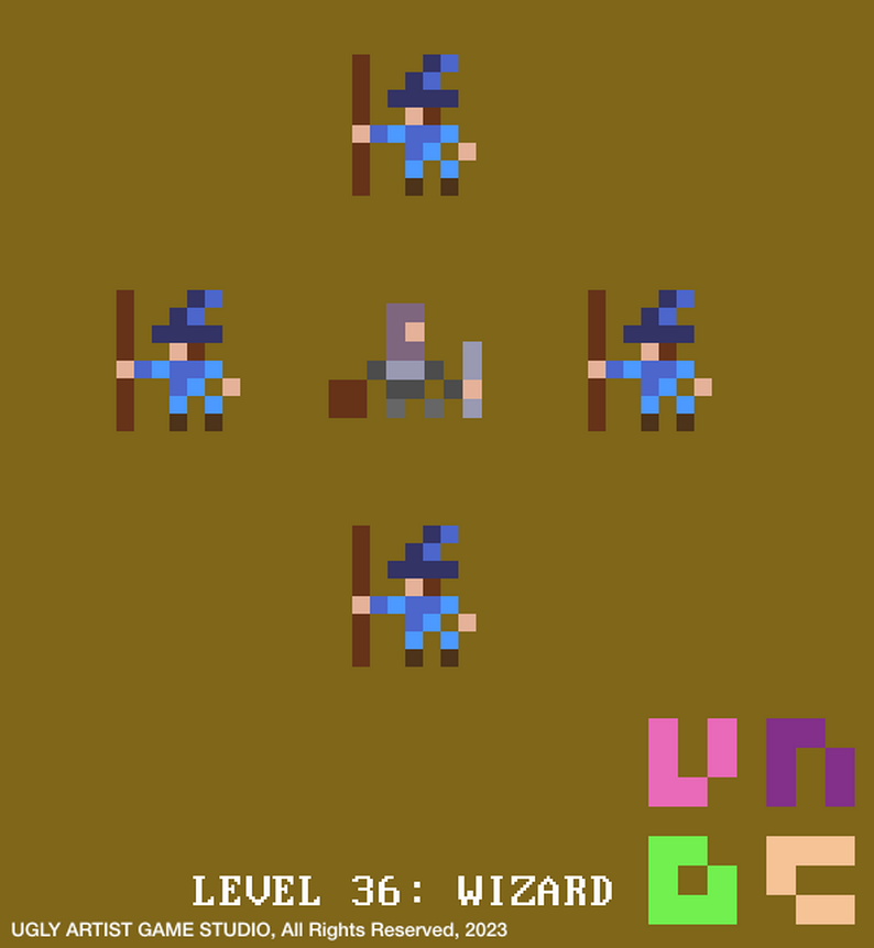 99 Monster and 1 Hero Retro Sprite Sheet by UGLY ARTIST GAME STUDIO