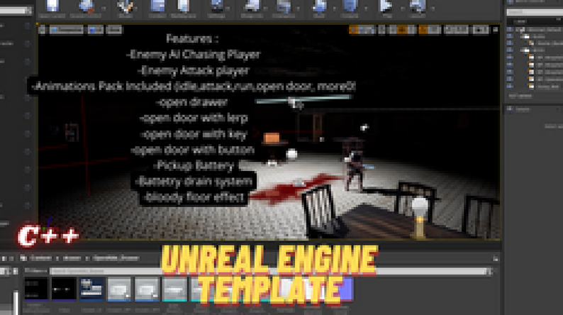 Complete Horror Game Project Template Unreal Engine by gameshop original