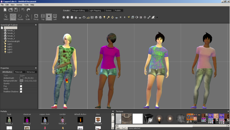 CopperCube 6 Female Characters by emlplay