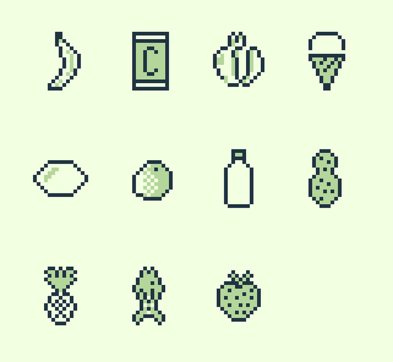 Fruits and Foods Sprite Pack for GB Studio by GamechangerMods