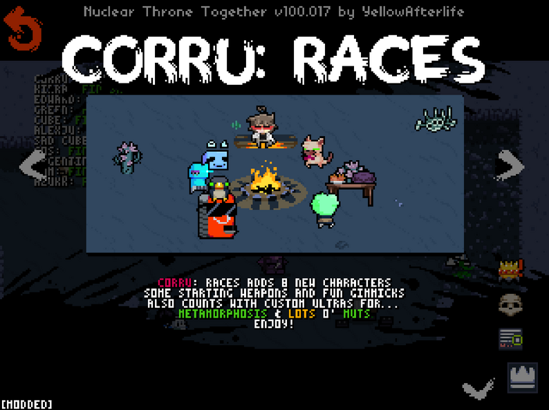 Corru: Races - A Nuclear Throne Character Pack by The Corrupted One