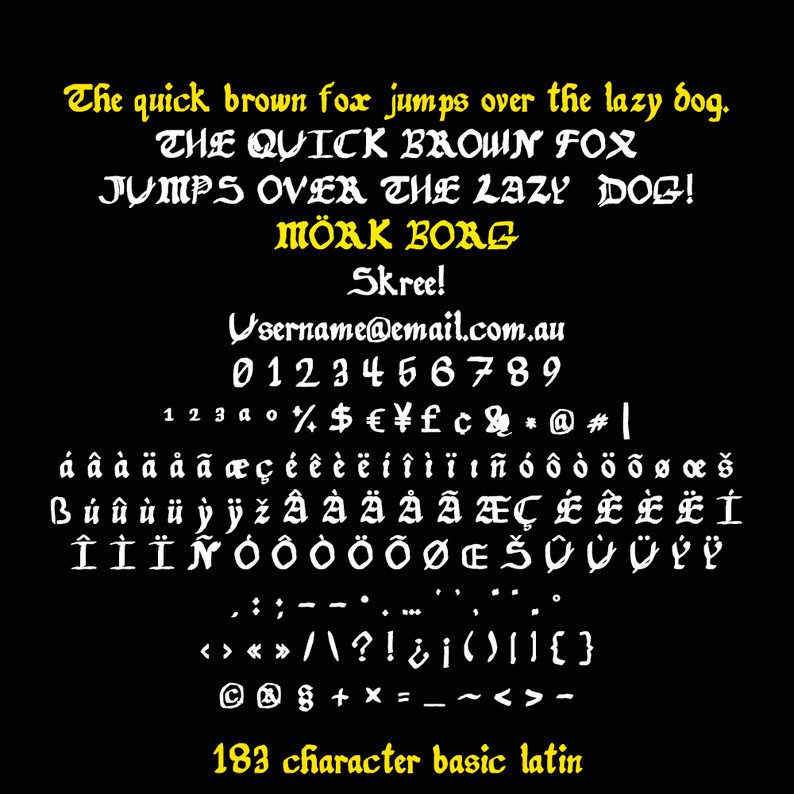Free Medieval Font - MoRk DuNgEoN by MarkGosbell