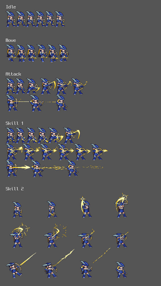 8-Bit Heroes2) Archer2 by Sagak Art (Pururu)