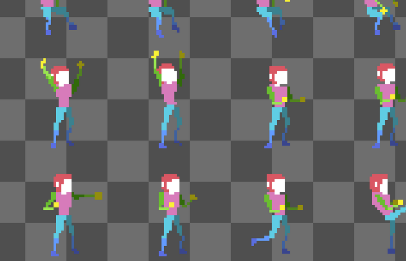 Pixel Art Character in the style of Party Hard by PixelNovak