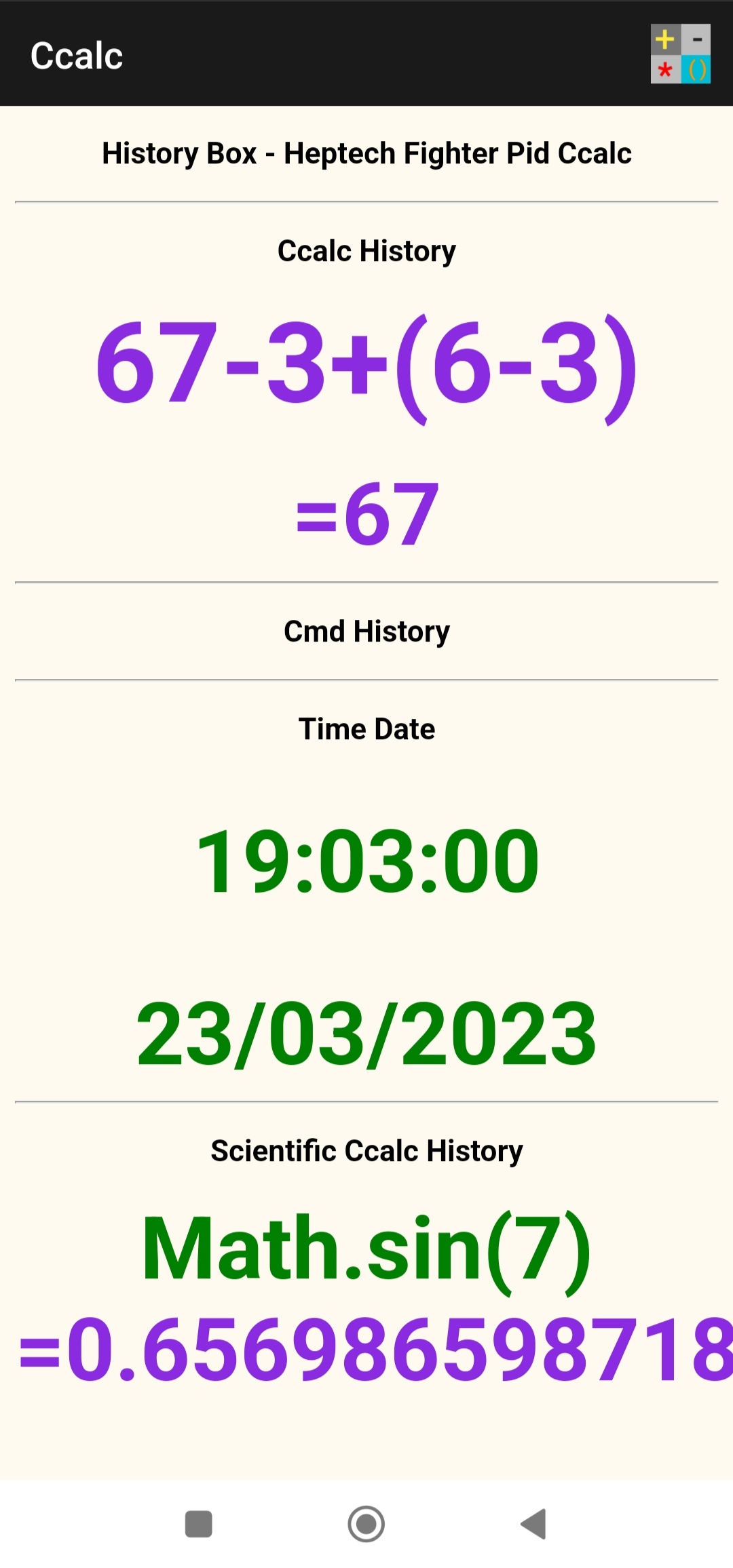 CCALC 1.2 by Heptech Fighter Pid