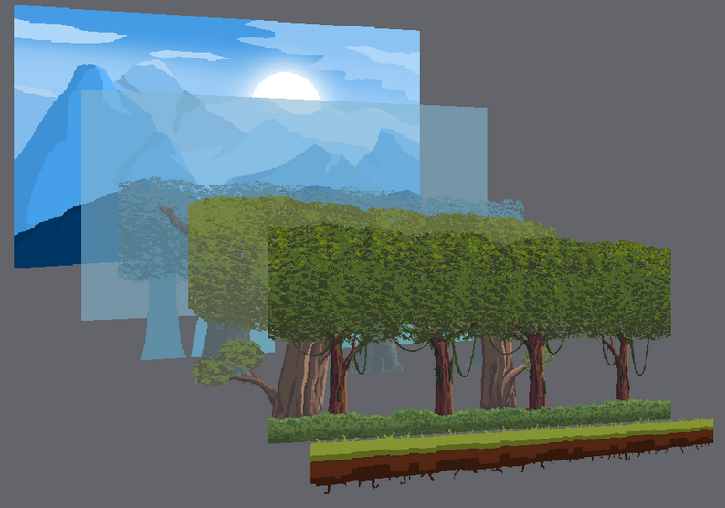 Forest Pixel Art - Parallax by David G