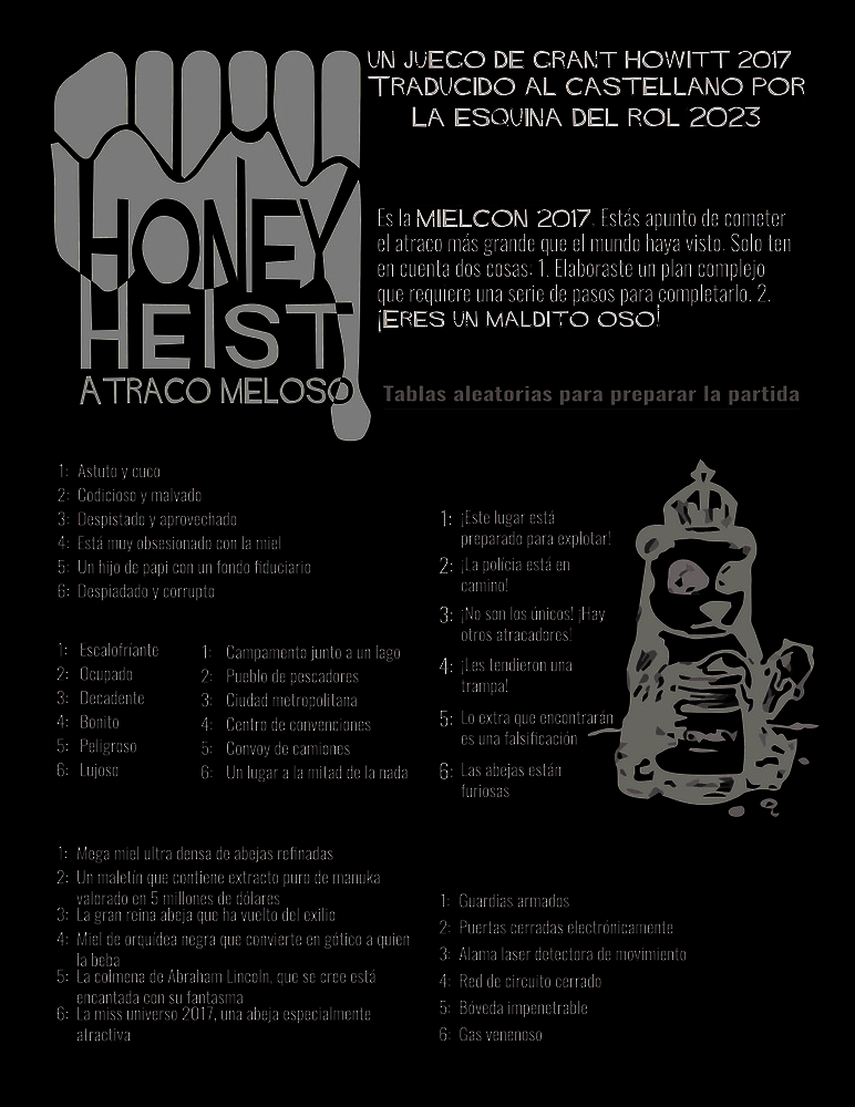 Honey Heist by LA ESQUINA DEL ROL GAMES