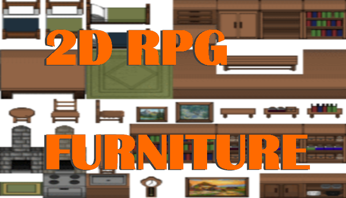 2D RPG Furniture Tileset by Hardbyte