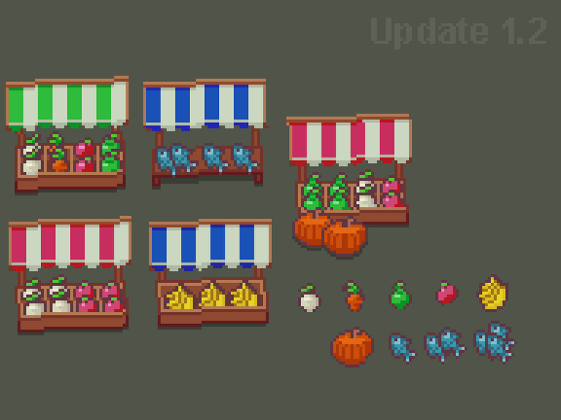 Pixel 16 Village Top-Down Pixelart Asset Pack by zedpxl