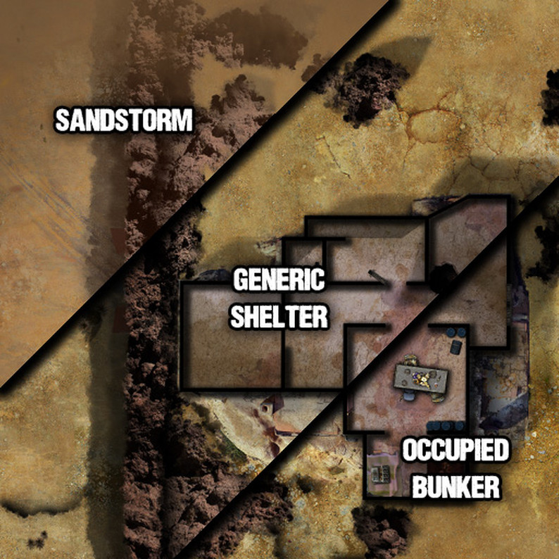 Abandoned Bunker ☢️ Post-apocalyptic battlemap by Amatsu Maps