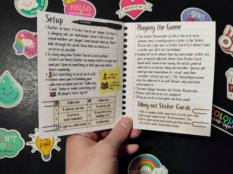 Sticker Studies by Beth and Angel Make Games