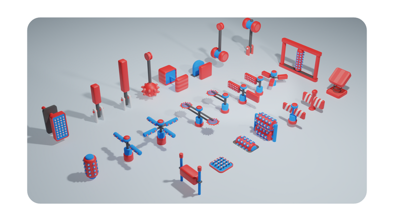 Low Poly Game Obstacle Asset Pack by ENVRNMNTLST