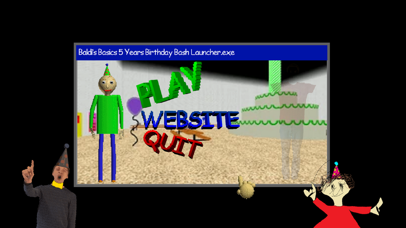 Baldi's Basics 5 Years Birthday Bash! (BETA) by REMEN1015