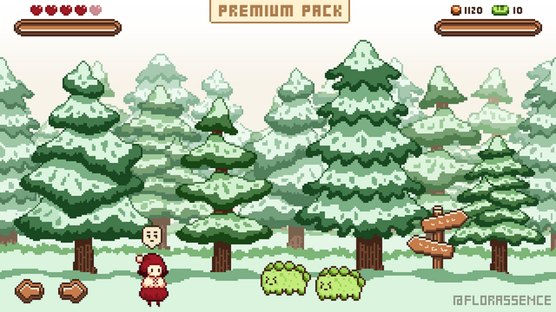 Pixel Adventure Land - Sprites & BGs [Free+Premium] Game Assets Pack by ...