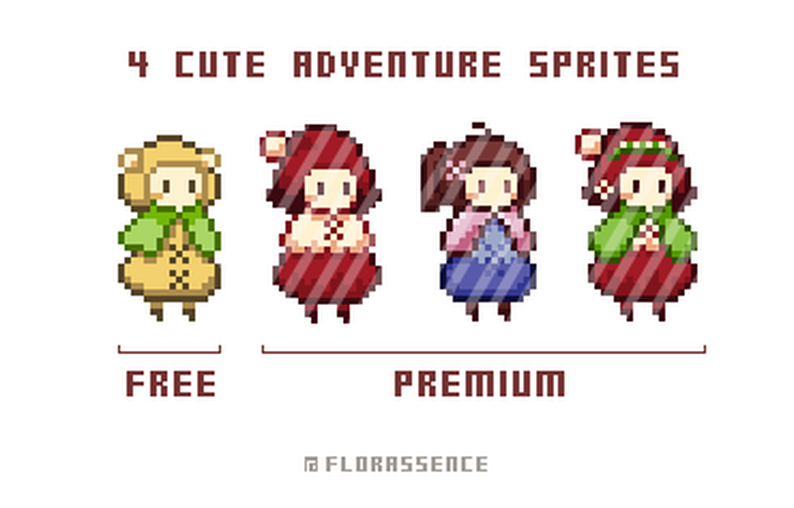 Pixel Adventure Land - Sprites & BGs [Free+Premium] Game Assets Pack by ...