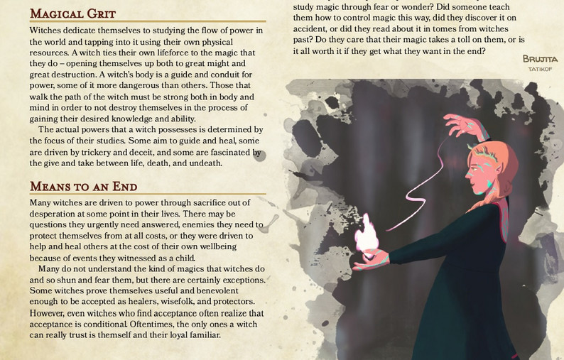 witch class (d&d 5e) by PsychHound