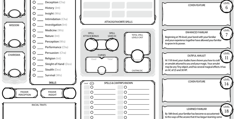 witch class (d&d 5e) by PsychHound