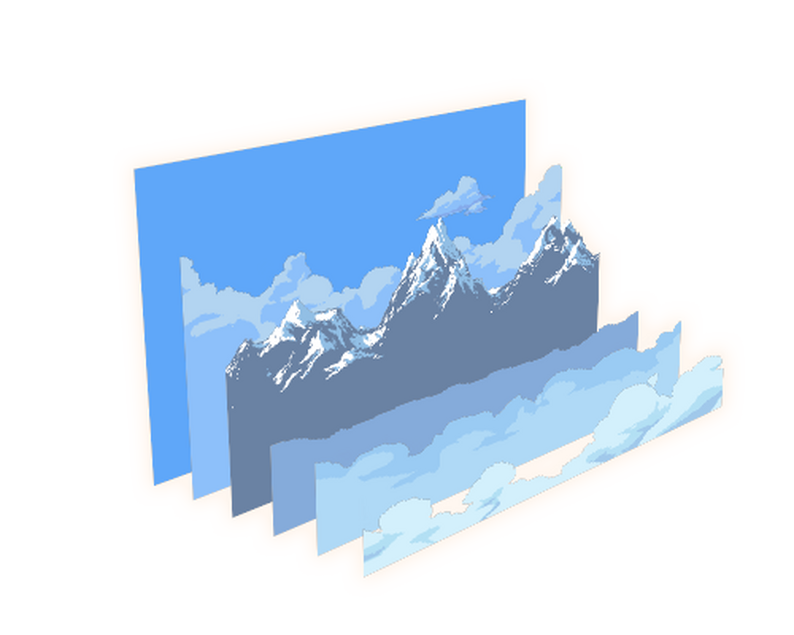 Glacial Mountains: Parallax Background by vnitti