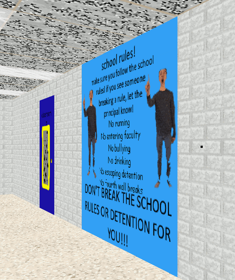 Baldi's basics remastered textures by Nelson