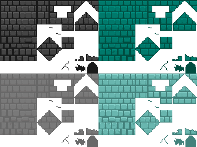 Free 2D Dungeon Tileset by DeadlyEssence01
