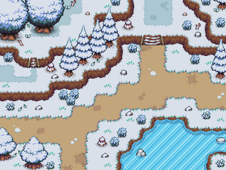 Pixelart Forest Top-Down RPG Asset Pack v2 by zedpxl