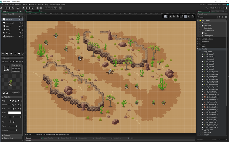Desert - Top Down Pixel Art Tileset by sanctumpixel