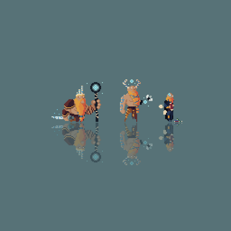 Pixel Art Tutorial - Character Designs by Penusbmic