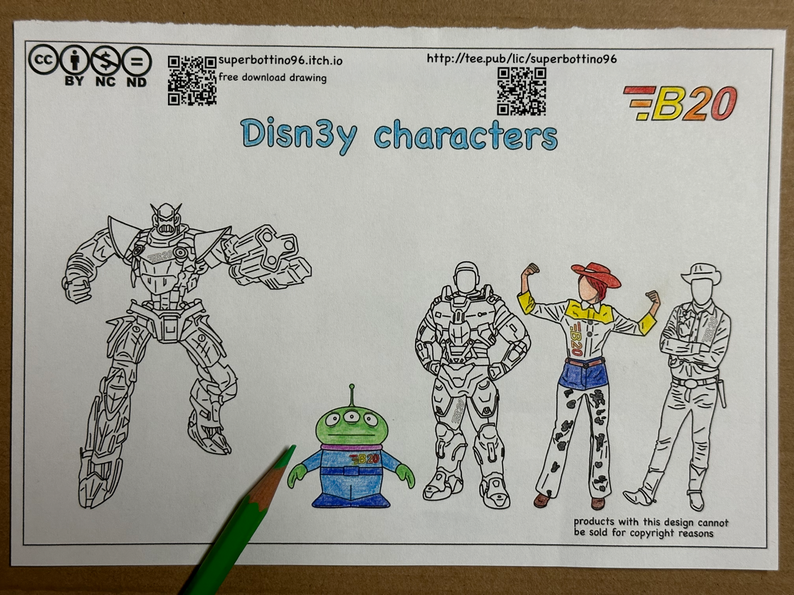 Disney characters by superbottino96