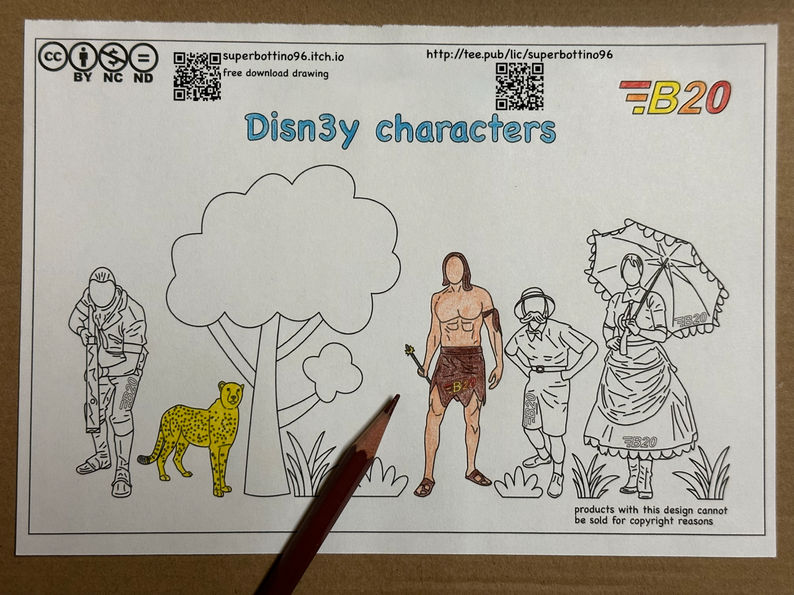 Disney characters by superbottino96