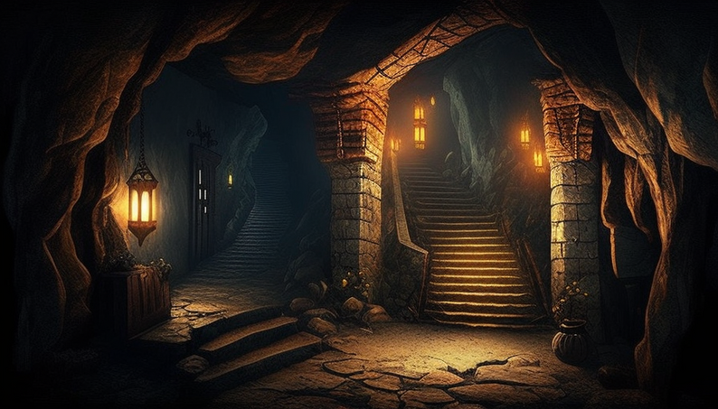 Backgrounds: Dungeons Entrances by GameAssetCollector