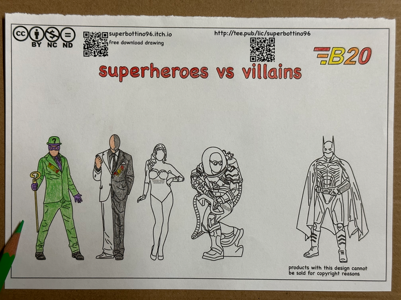 Superheroes vs villains by superbottino96