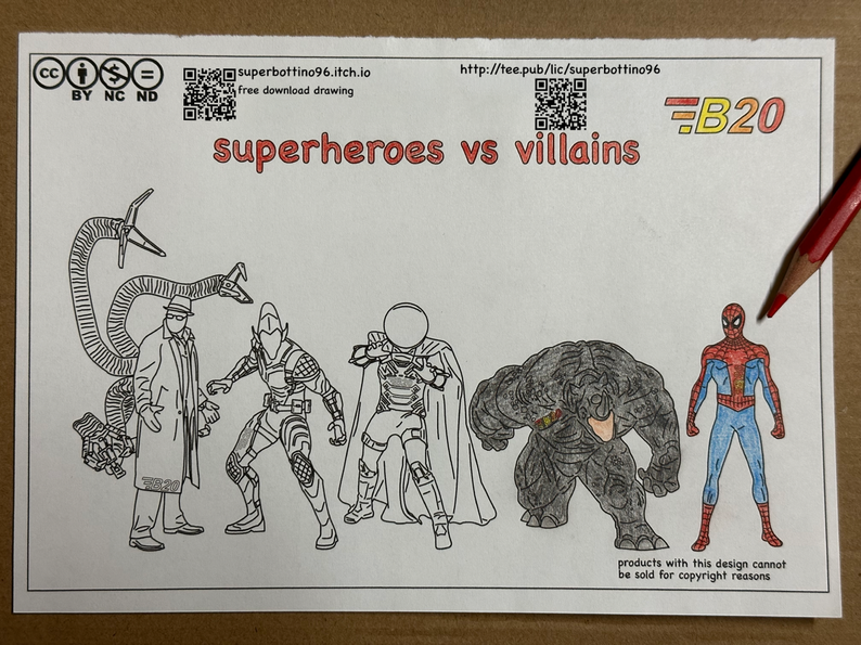 Superheroes vs villains by superbottino96