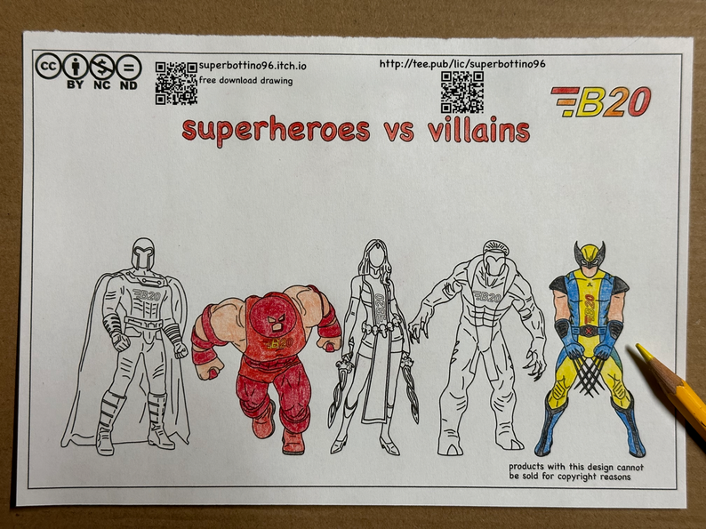 Superheroes vs villains by superbottino96