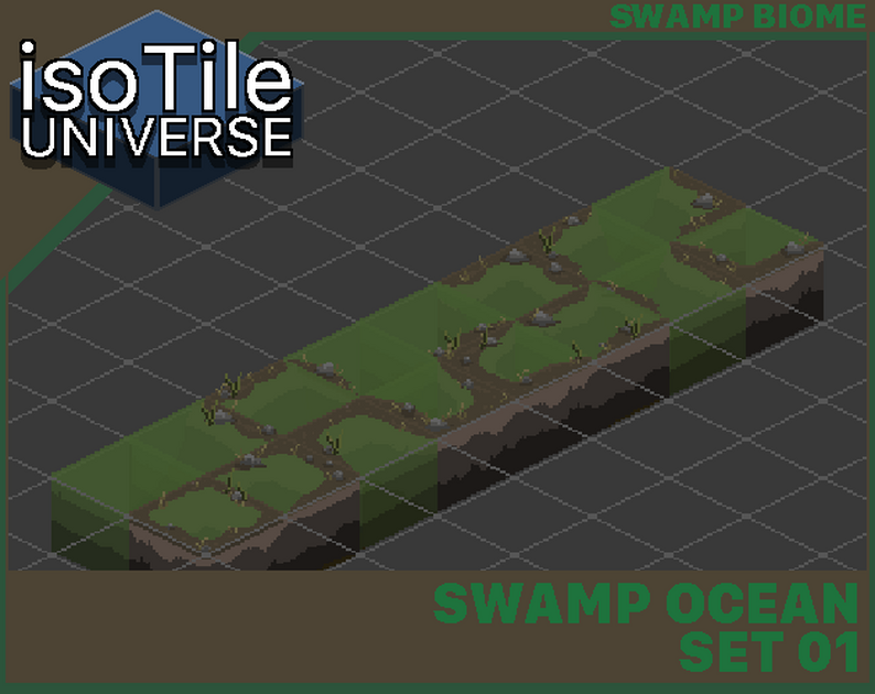 Isometric Tiles - Swamp Ocean - Set 01 by isoTile Universe