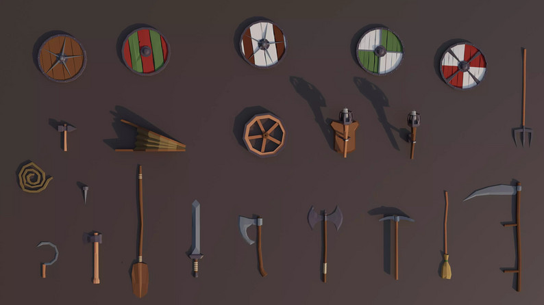 Low Poly Medieval Mega Pack RG by RG Poly