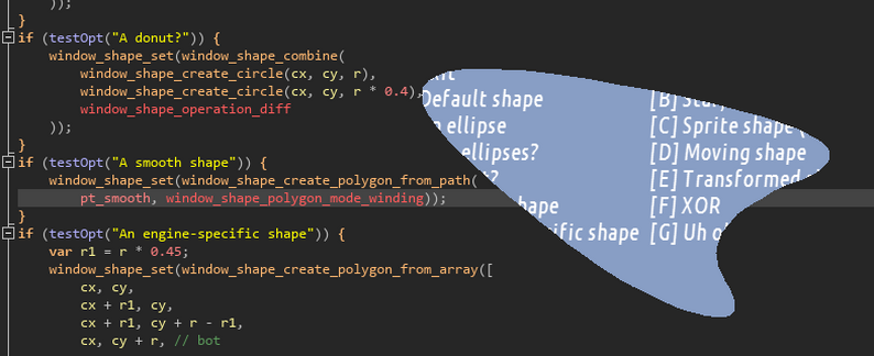 window_shape for GameMaker by YellowAfterlife
