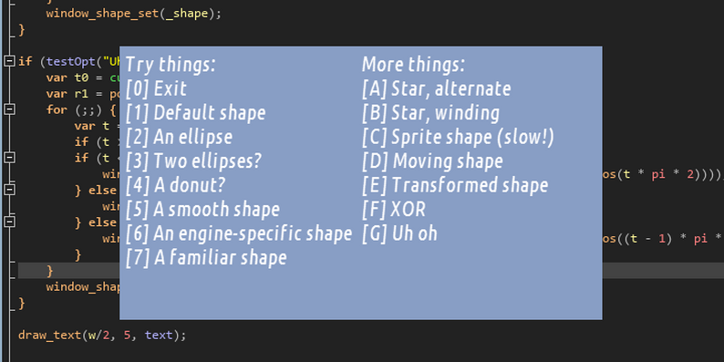 window_shape for GameMaker by YellowAfterlife